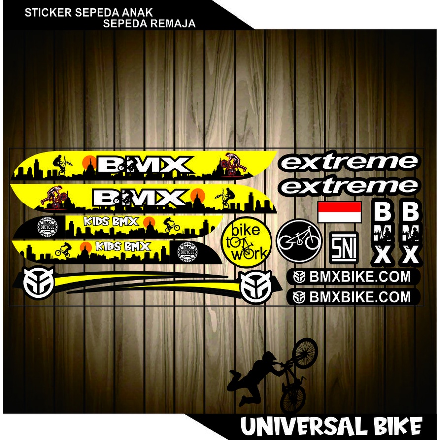 Jual STIKER STRIPING SEPEDA ANAK SEPEDA BMX / VARIASI SEPEDAH ANAK BIKE ...