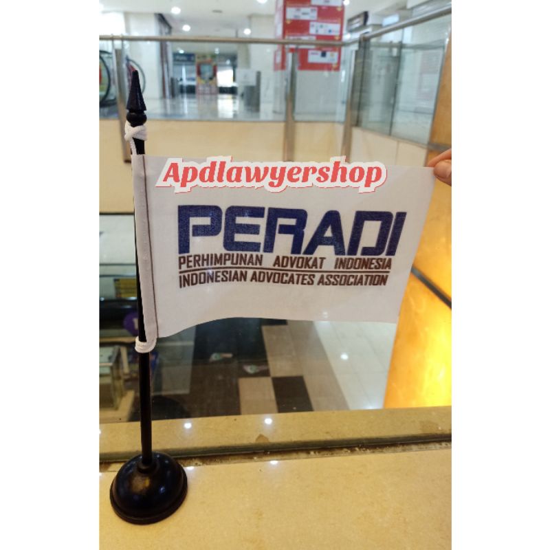 Jual Bendera Meja PERADI Advokat Plus Tiang Kayu | Shopee Indonesia
