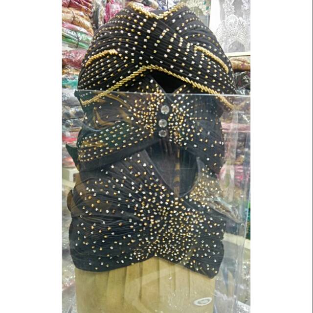 Jual Kostum Adat Jawa Sunda Blangkon Alusan Motif Payet Manik Dewasa ...