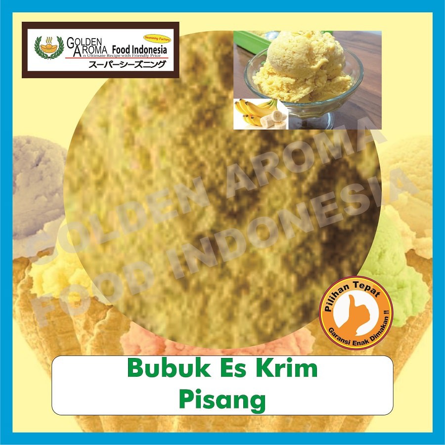 Jual Bubuk Es Krim Rasa Pisang 1 Kg l Serbuk Ice Cream Powder Banana ...