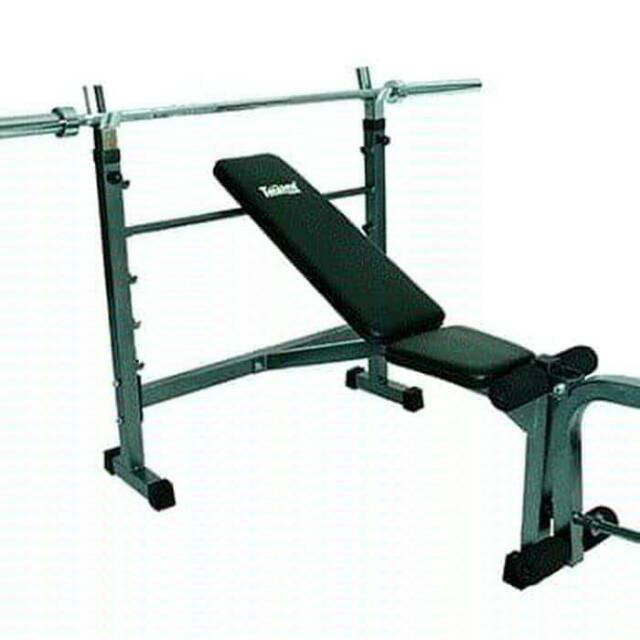 Jual BENCH PRESS 3 POSISI TL 7701 + STIK OLYMPIA 5 CM + BEBAN 40 KG ...