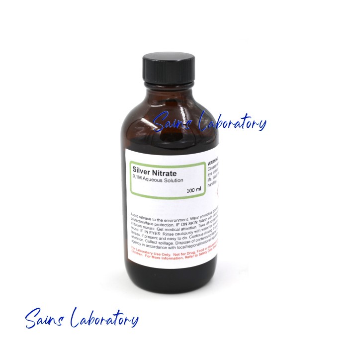 Jual Silver Nitrate AgNO3 0,1 M 100 ml For Analysis Merck Perak Nitrat ...