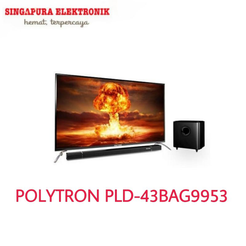 Jual Polytron TV LED 43" PLD-43BAG9953 | Shopee Indonesia