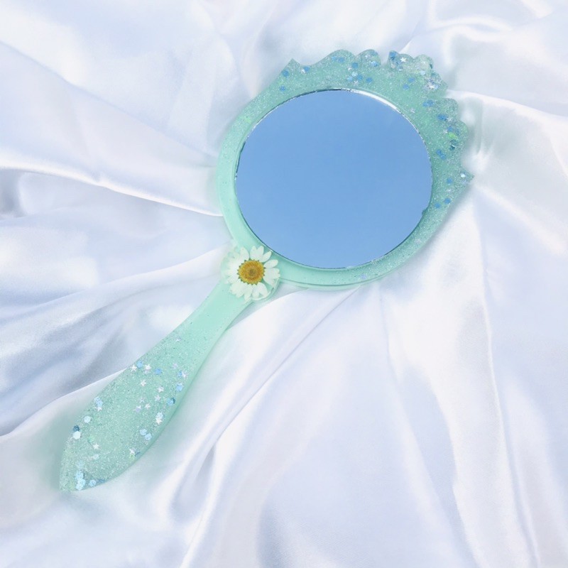 Jual Ariel Aesthetic Hand Mirror (BISA CUSTOM) Cermin Aesthetic ...