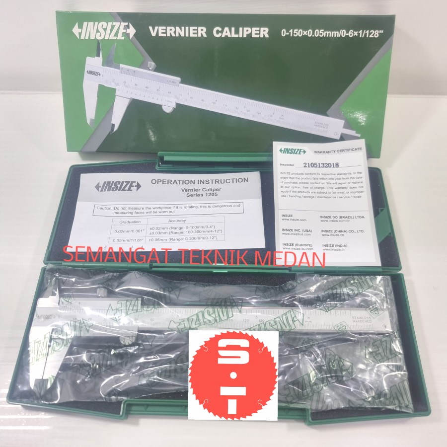 Jual 1205-150S SKETMAT VERNIER CALIPER JANGKA SORONG SIGMAT 6" 150MM ...