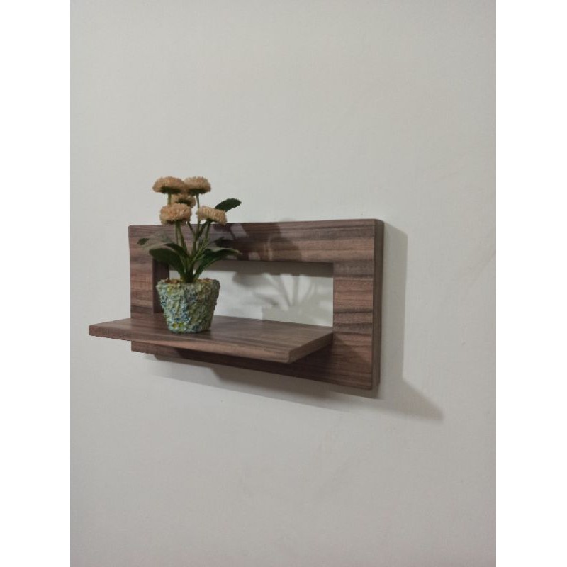 Jual FLOATING RACK / DEKORASI DINDING / HIASAN DINDING / RACK BUNGA ...