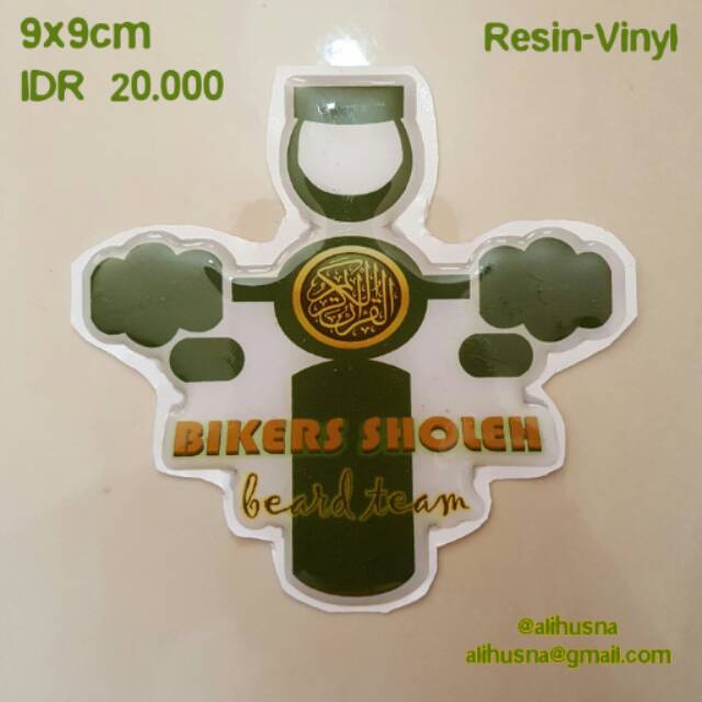 Jual STICKER MUSLIM ISLAM / STIKER MOTOR MOBIL / RESIN VINYL / TIMBUL ...