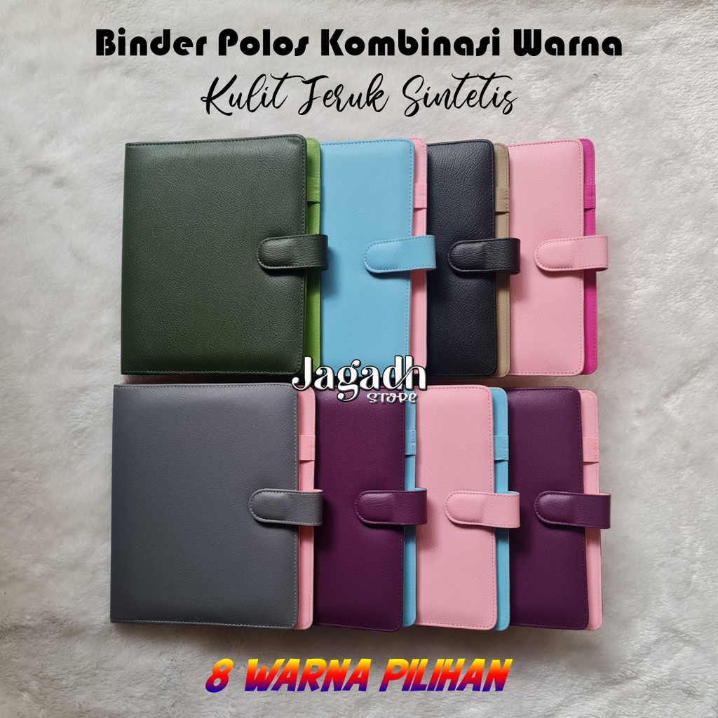 Jual Binder Polos Kombinasi Luar Dalam 8 Warna Ukuran A5 20ring ...