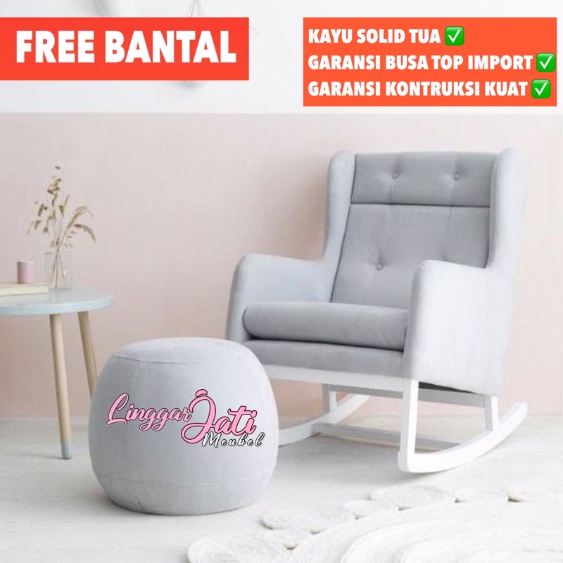 Jual SOFA GOYANG SOFA SANTAI SOFA MENYUSUI KURSI GOYANG JATI KURSI ...