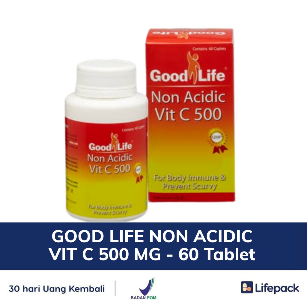 Jual GOOD LIFE NON ACIDIC VIT C 500 MG - 60 Tablet - Suplemen dan ...