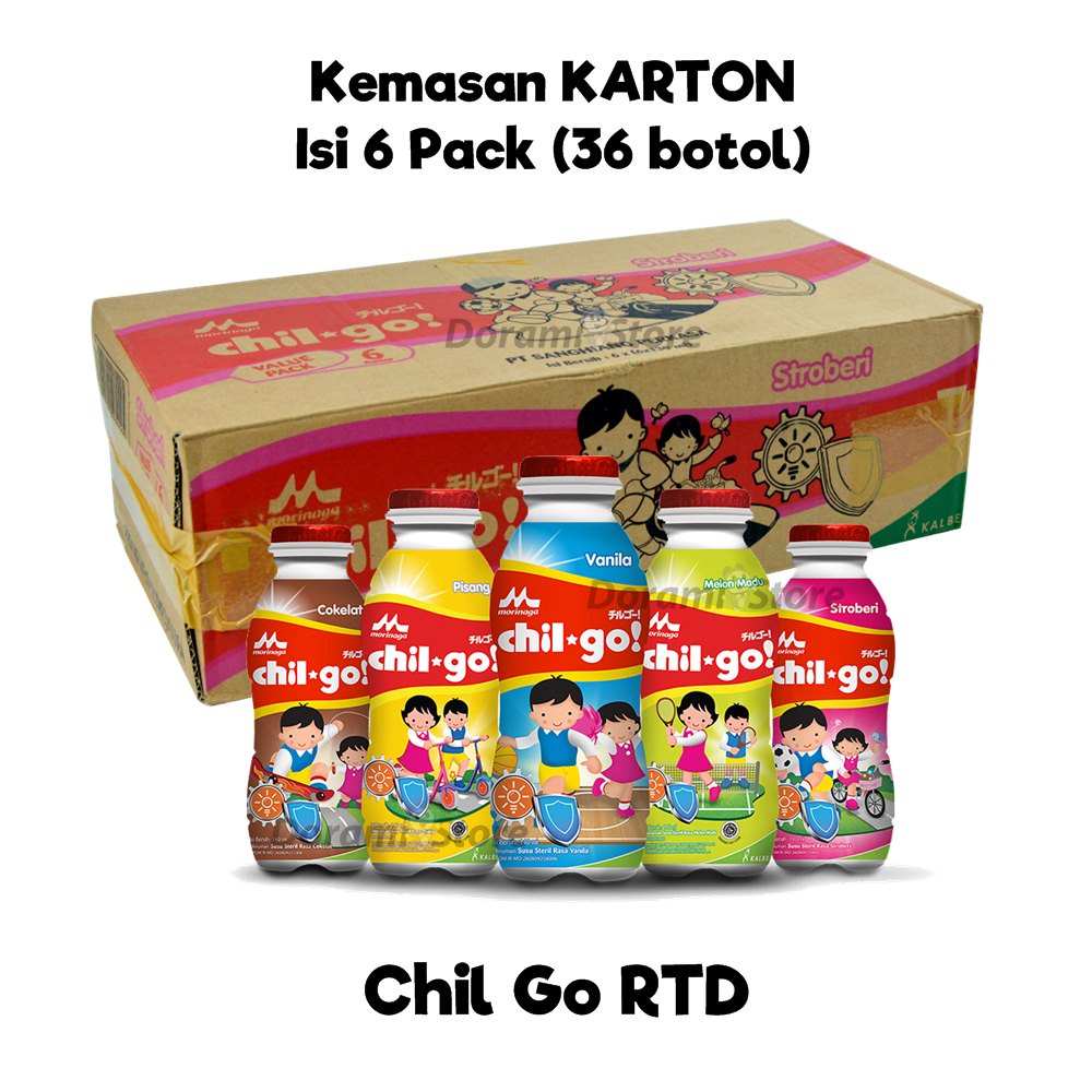 Jual Morinaga Chil Go RTD Kemasan KARTON Isi 6 pack (36botol) / Susu Chil Go | Shopee Indonesia