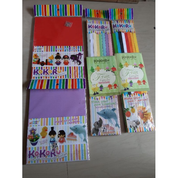 Jual kokoru ichi ichigo ichiro hachigo hachiro a4 corrugated art paper ...
