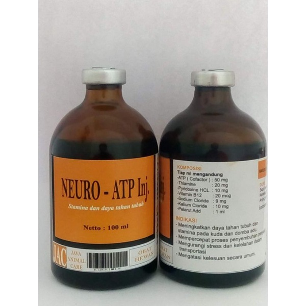 Jual NEURO - ATP Inj(Menguatkan daya tahan tubuh,otot2,stres lelah ...