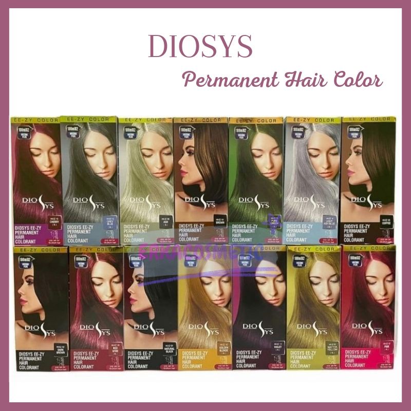 Jual DIOSYS EE ZY PERMANENT HAIR COLORANT 100 ML | Shopee Indonesia