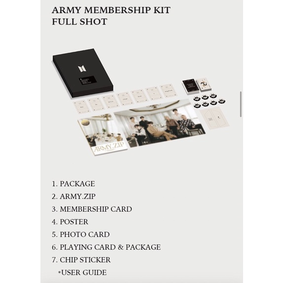 Jual BTS - ARMY MEMBERSHIP KIT | Shopee Indonesia