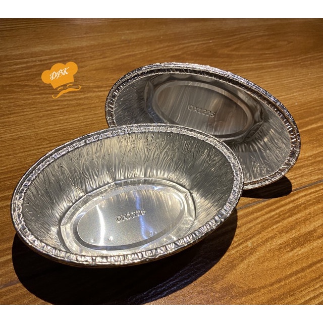 Jual ALUMUNIUM FOIL CUP OX 1225 / ALUMUNIUM FOIL TRAY Oval | Shopee Indonesia