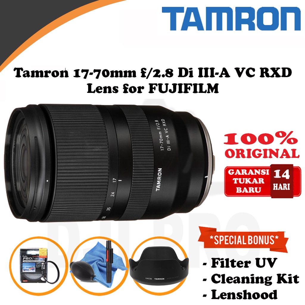Jual Tamron 17-70mm f2.8 for Fujifilm X Di III-A VC RXD Fuji 17-70 mm | Shopee Indonesia