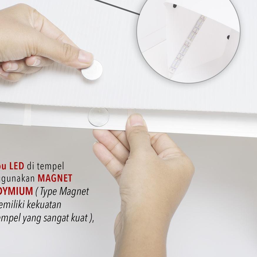 Jual LIGHT BOX PORTABLE MINI PHOTO STUDIO MAGIC BOX UKURAN 40X30X30cm ...