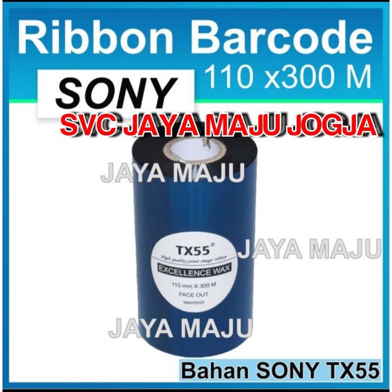 Jual TX55 110 MM X 300 M SONY EXCELLENT WAX - FACE OUT || CORE 1 ...