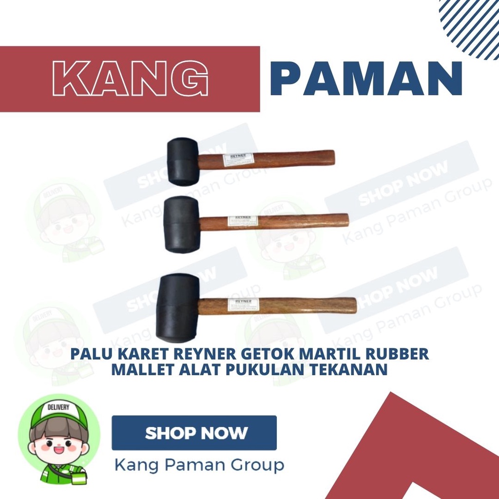 Jual Palu Karet 16oz Reyner Getok Martil Rubber Mallet Alat Pukulan ...