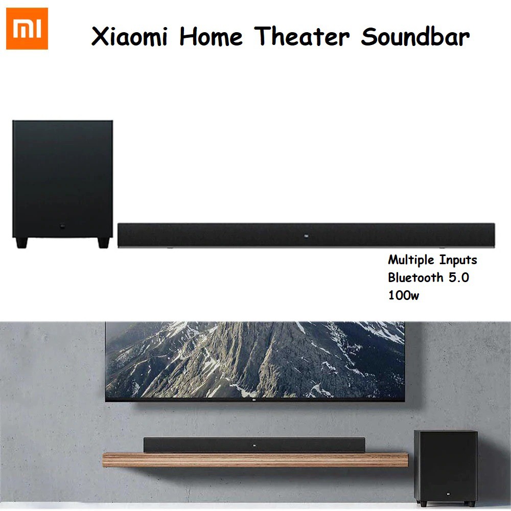 Jual Xiaomi Mi Home Theater Bluetooth Soundbar TV 2.1 With Subwoofer ...