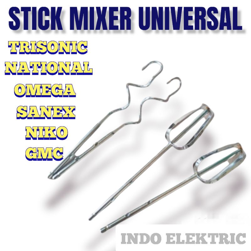 Jual STICK PENGADUK MIXER UNVERSAL TRISONIC NATIONAL VIVA | Shopee ...