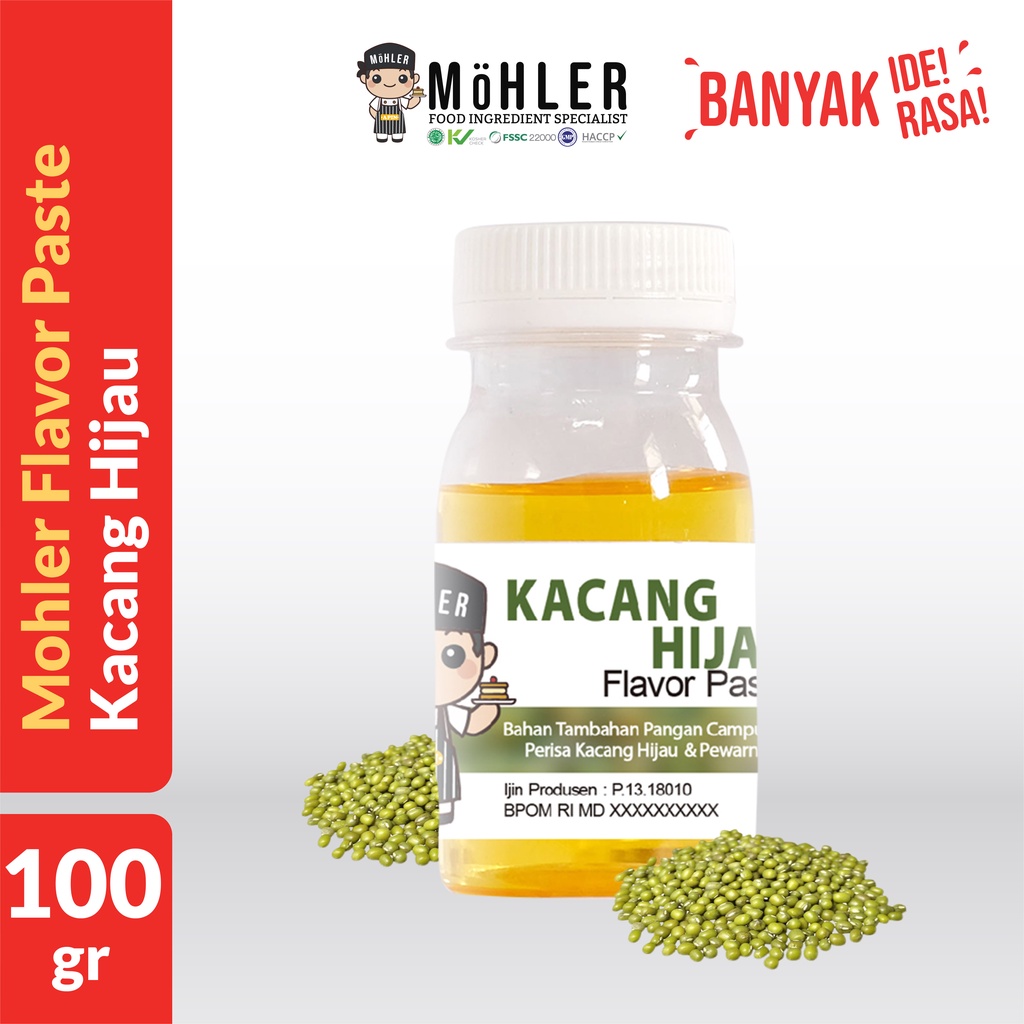 Jual MOHLER Pasta perisa pewarna KACANG HIJAU | Shopee Indonesia