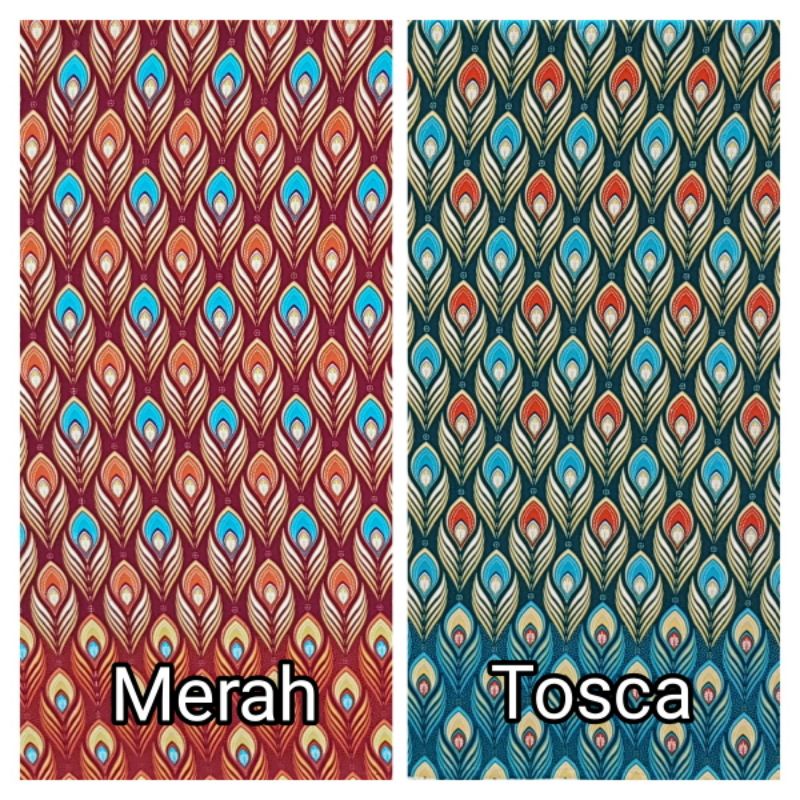 Jual Kain BSY Motif Bulu Merak (Harga per 0,5m) | Shopee Indonesia