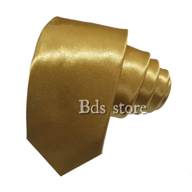 Jual Dasi Pria Polos Satin Warna Gold Ukuran 3inchi & 2inchi | Shopee ...