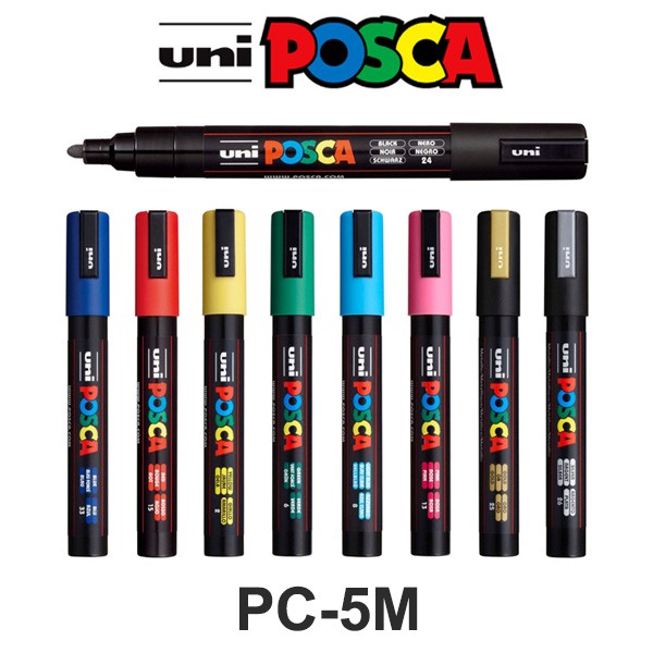Jual Uni POSCA PC-5M Marker Pen - Medium Tip (HARGA SATUAN) | Shopee ...