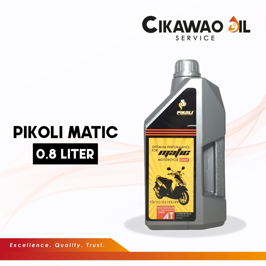 Jual Oli Motor Pikoli Matic 10W-30 0.8L | Shopee Indonesia