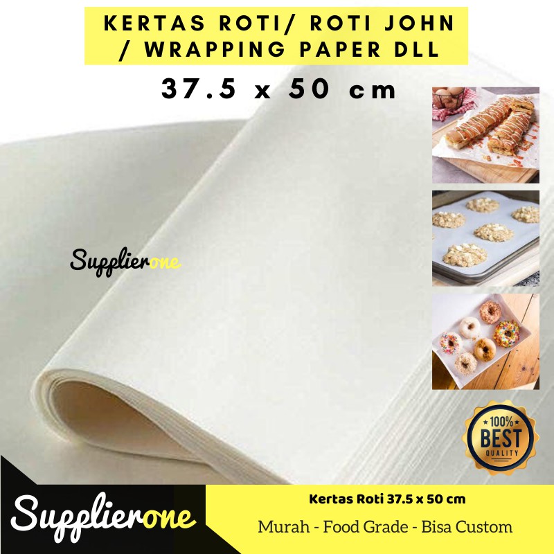 Jual Kertas Roti/ Kertas Roti John / Kertas Anti minyak / Bungkus Roti ...
