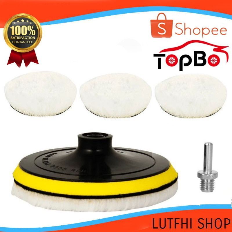 Jual Sponge Busa Poles Mobil Bahan Wol Lembut Poles Motor Polisher Pad ...