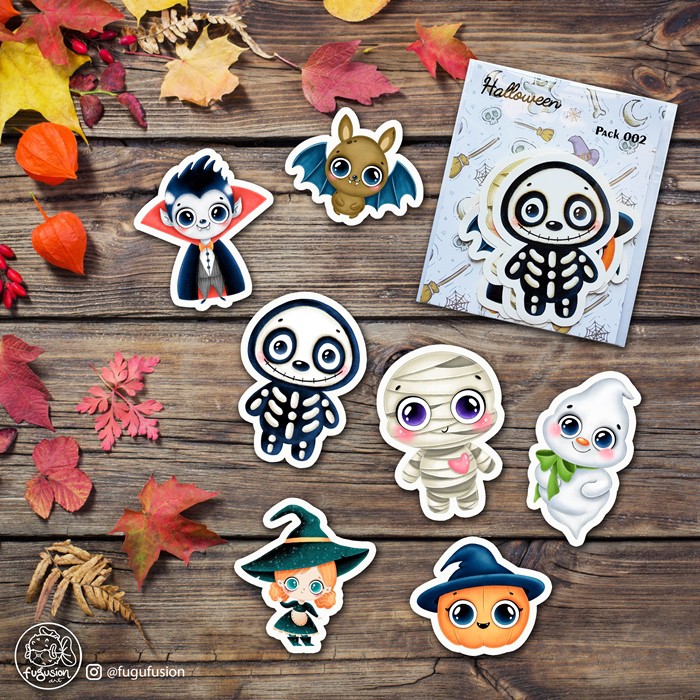 Jual Sticker / Stiker Deco Aesthetic Pack Halloween 002 Utk Laptop ...