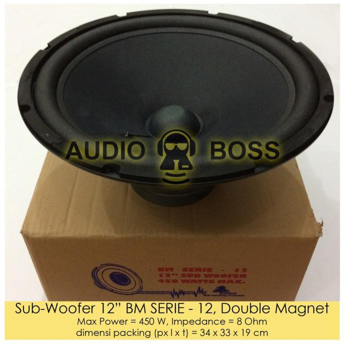 Jual IDX. Speaker Subwoofer 12 inch BM SERIE - 12 Double Magnet / Subwoofer | Shopee Indonesia