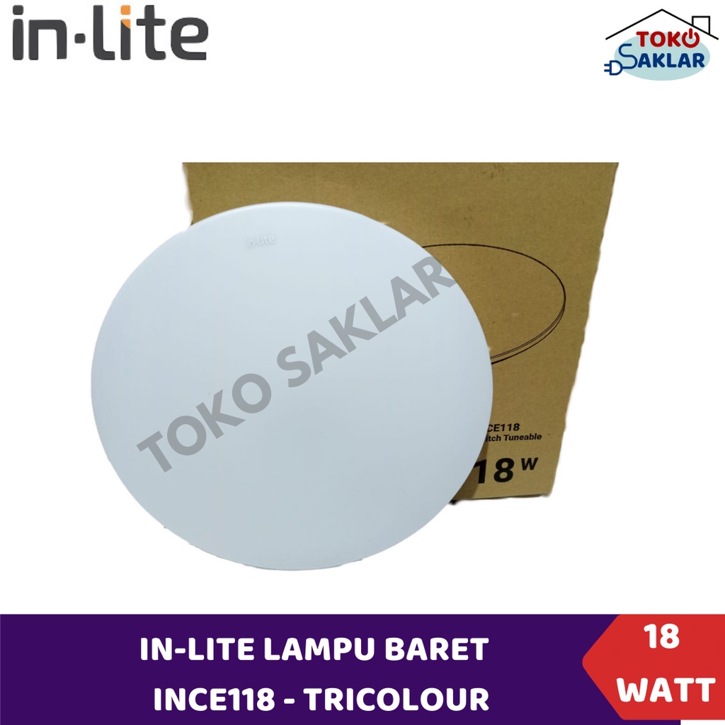 Jual Lampu Baret Inlite 18 Watt 3 Warna Ceiling Light INCE118 18w ...