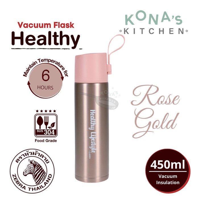 Jual Zebra Vacuum Flask Healthy 0,45 Lt (112669) / Botol Minum Vacuum ...