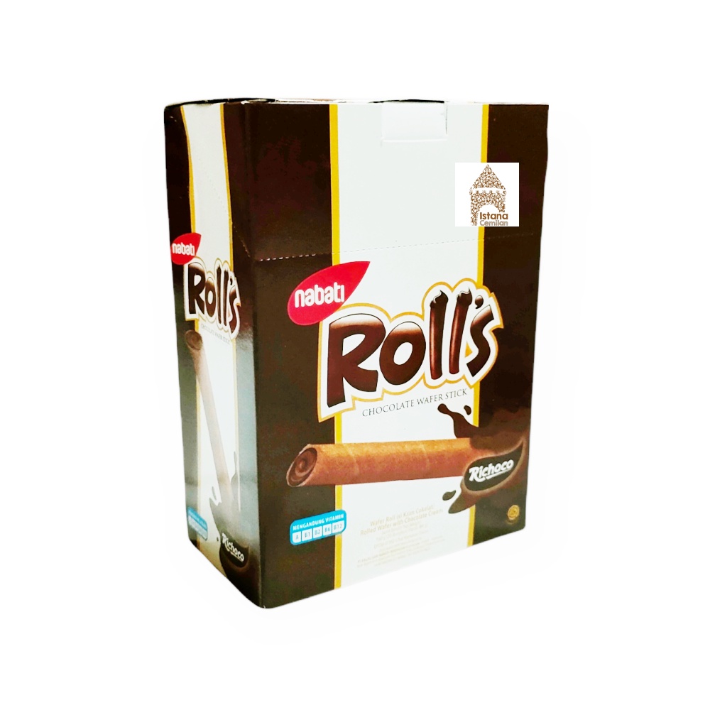 Jual Nabati Rolls Cheese / Chocolate Wafer Stick Keju (isi 20 pcs ...