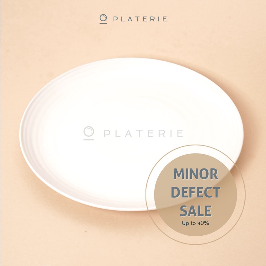 Jual [DEFECT] SALEBY Platerie Piring Keramik Dinner Plate 10.5 Inch ...