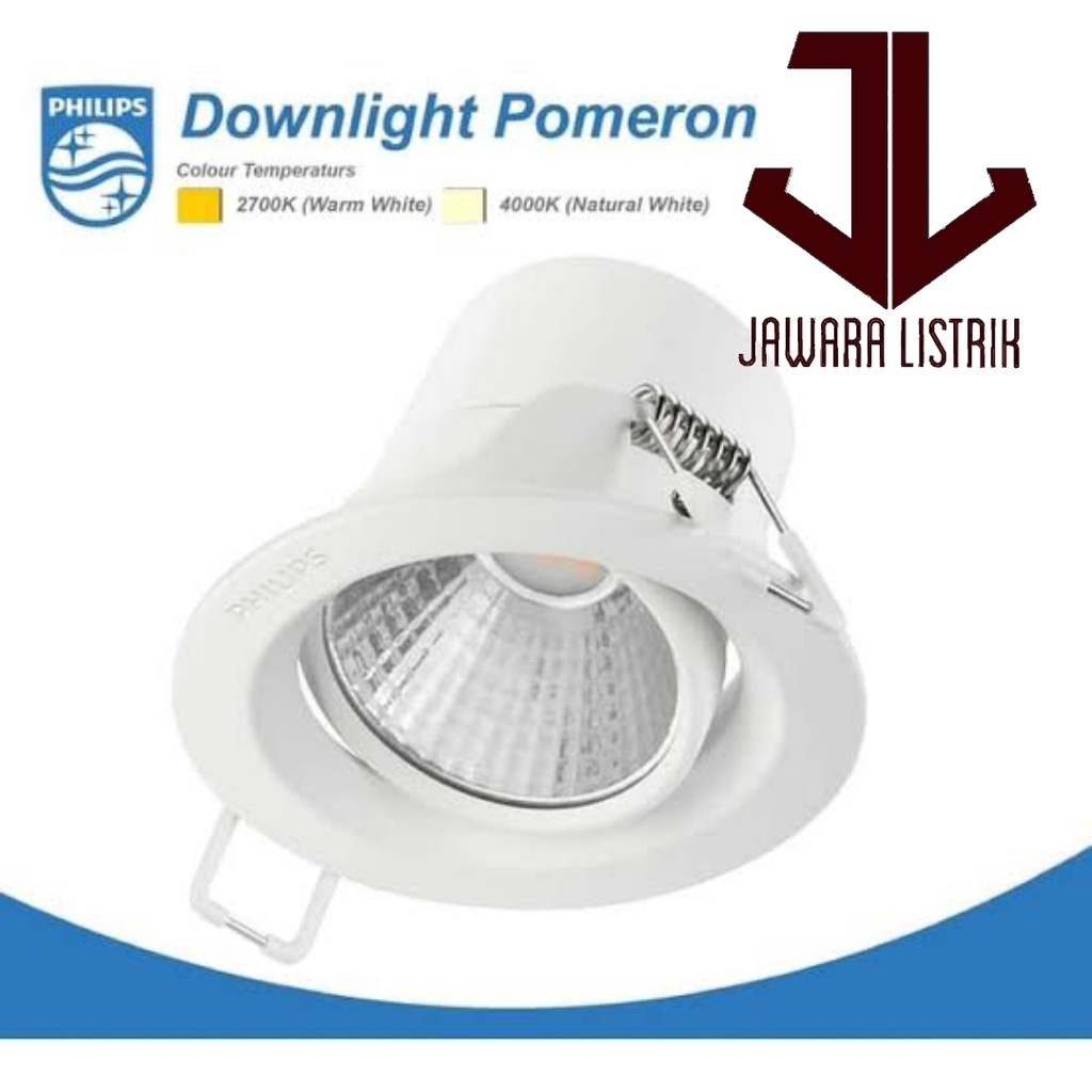 Jual PHILIPS Recessed Spot LED 59775 Pomeron 5W 5 W WATT | Shopee Indonesia