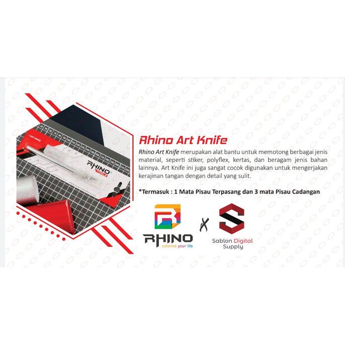 Jual Alat Bantu Potong Polyflex Kertas dan Kertas ( Art Knife Rhino ...