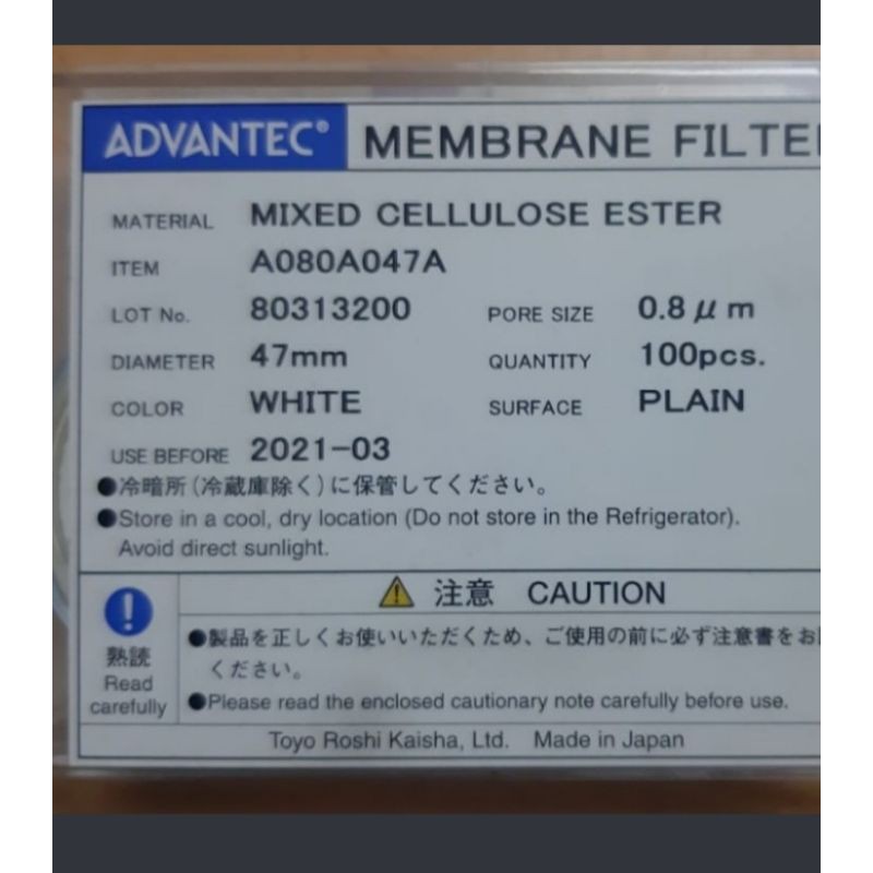Jual Advantec Membrane Filter-A080A047A | Shopee Indonesia