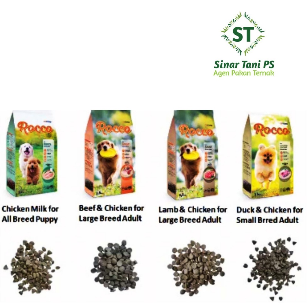 Jual Rocco Dog Food Freshpack 1,5kg All Variant / Makanan Pakan Anjing ...