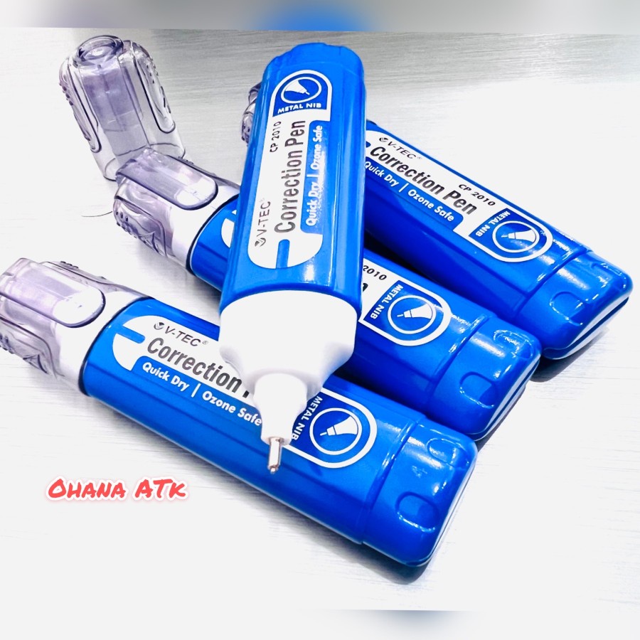 Jual [1PACK] TIP-X CAIR VTEC MERAH/BIRU - CORRECTION PEN VTEC SATUAN ...