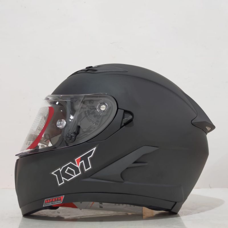 Jual Helm KYT Falcon FR Solid Black Doff | Shopee Indonesia