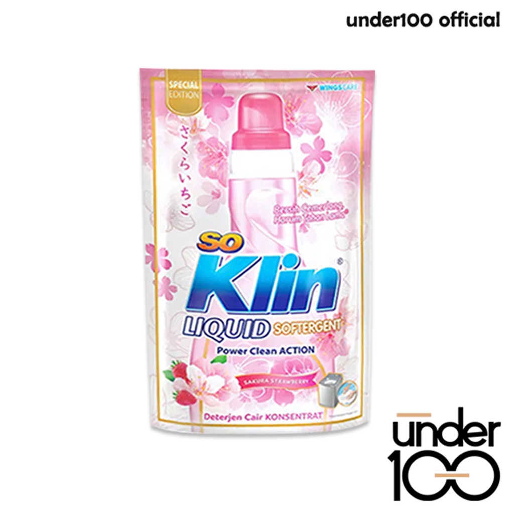Jual UNDER100 So Klin Liquid Anti Bacterial | Liquid Softergent 400ml ...