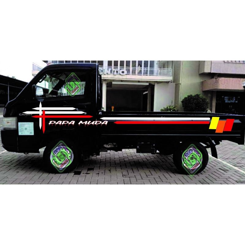 Jual cutting sticker mobil pick up NEW CARRY type mobil lain bisa GRAND ...