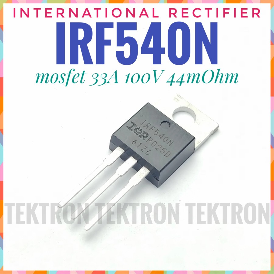 Jual International Rectifier IRF540N N Channel Mosfet IRF540 F540 100V 33A Infineon | Shopee ...