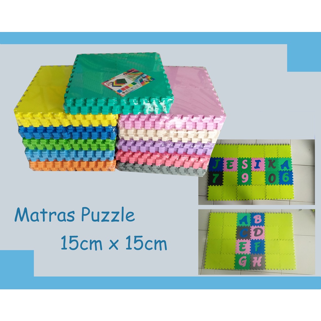 Jual Matras Puzzle polos 15X15x1CM Isi 20 pcs - Mainan Anak Puzzle ...