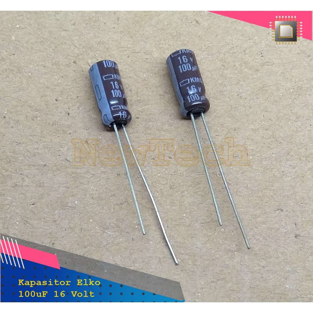 Jual Elco Elko 100uF 100 uF 16V 16 Volt Electrolytic Capacitor Kapasitor Elektrolit | Shopee ...